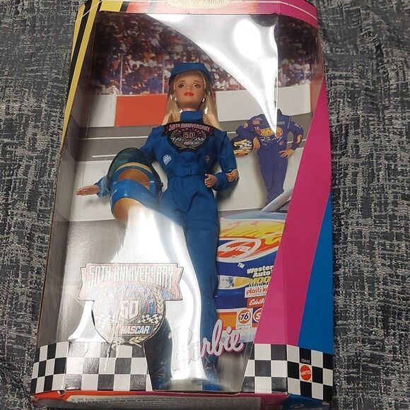 Barbie | Toys | Rare Vintage Barbiedoll 5th Anniversary Nascar ...